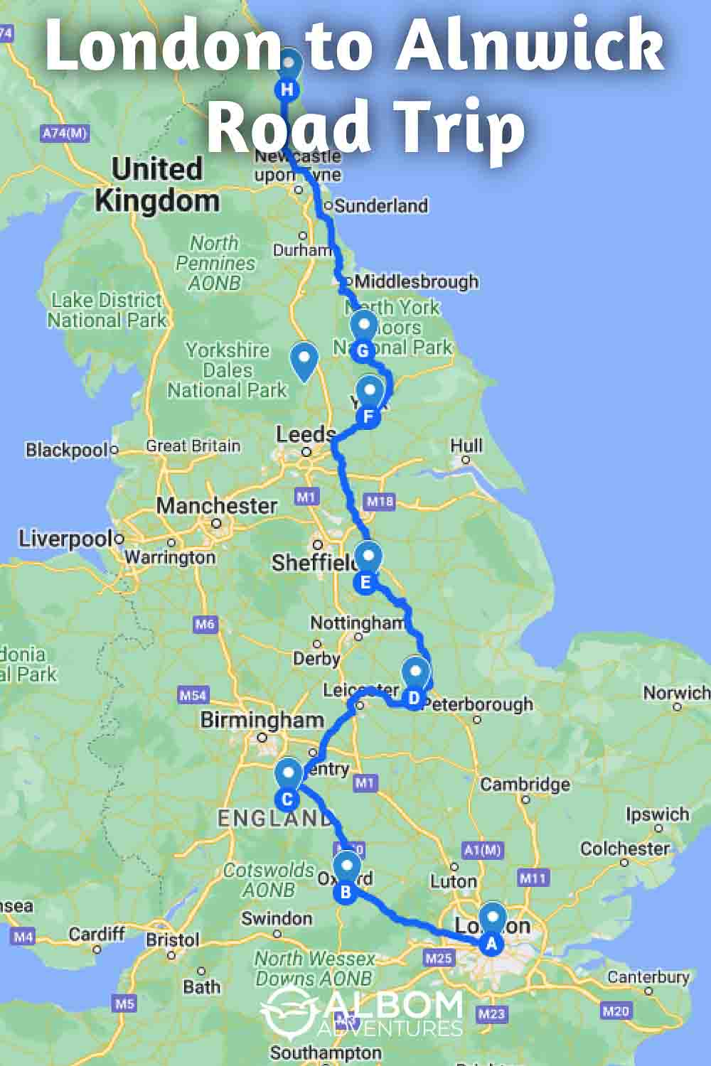 England Road Trip: the British Countryside from London to Alnwick